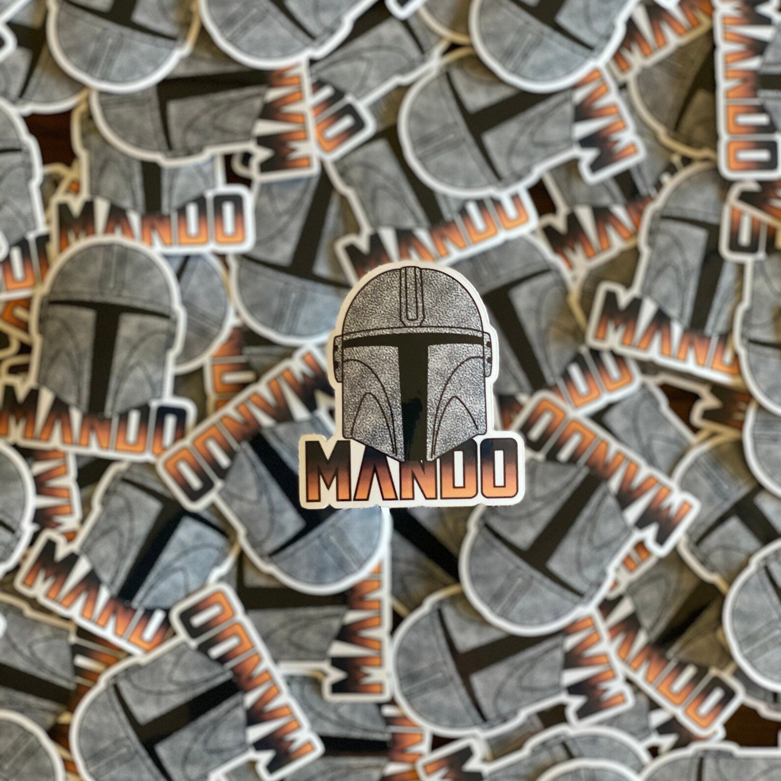 Mandalorian Star Wars Vinyl Sticker WATERPROOF | Etsy