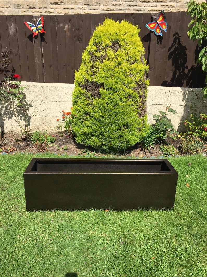 Bronze Extra Large Aluminium Metal Garden Planter Pot Trough - Etsy