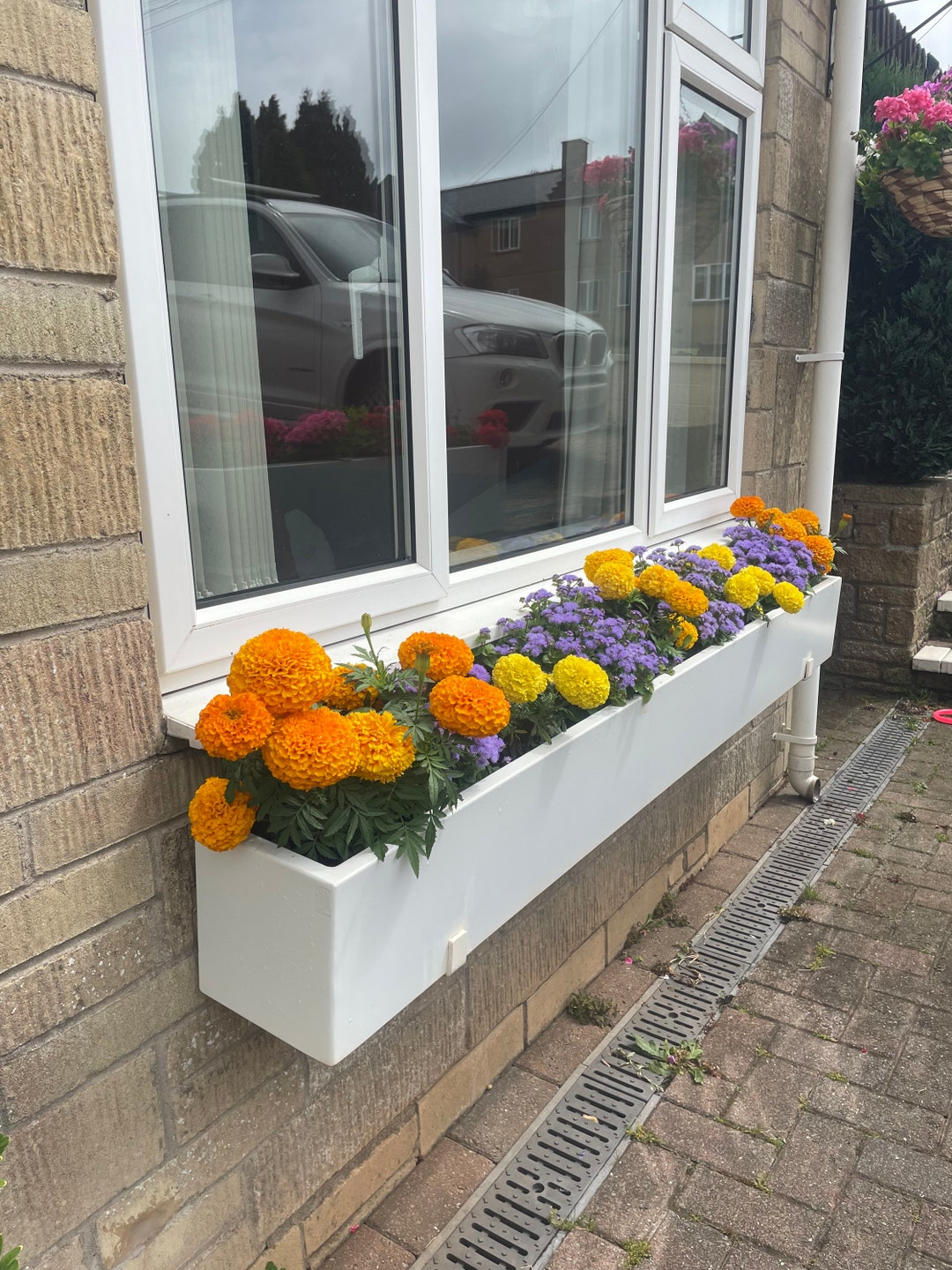 White Aluminium Metal Window Box Planter - Etsy