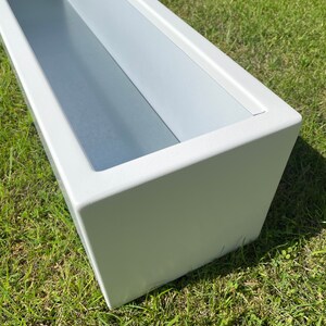 White Aluminium Metal Window Box Planter - Etsy