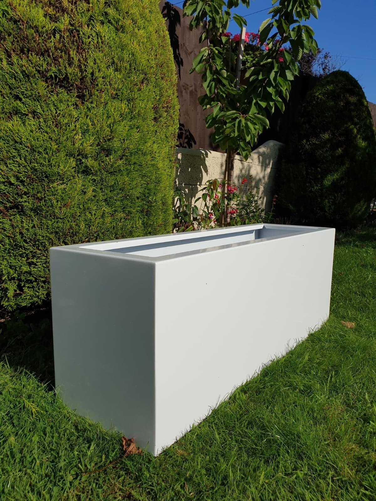 White Extra Large Aluminium Metal Garden Planter - Etsy
