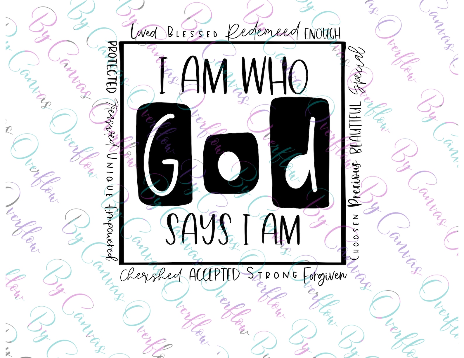 I Am Who God Says I Am Biblical Image - Etsy