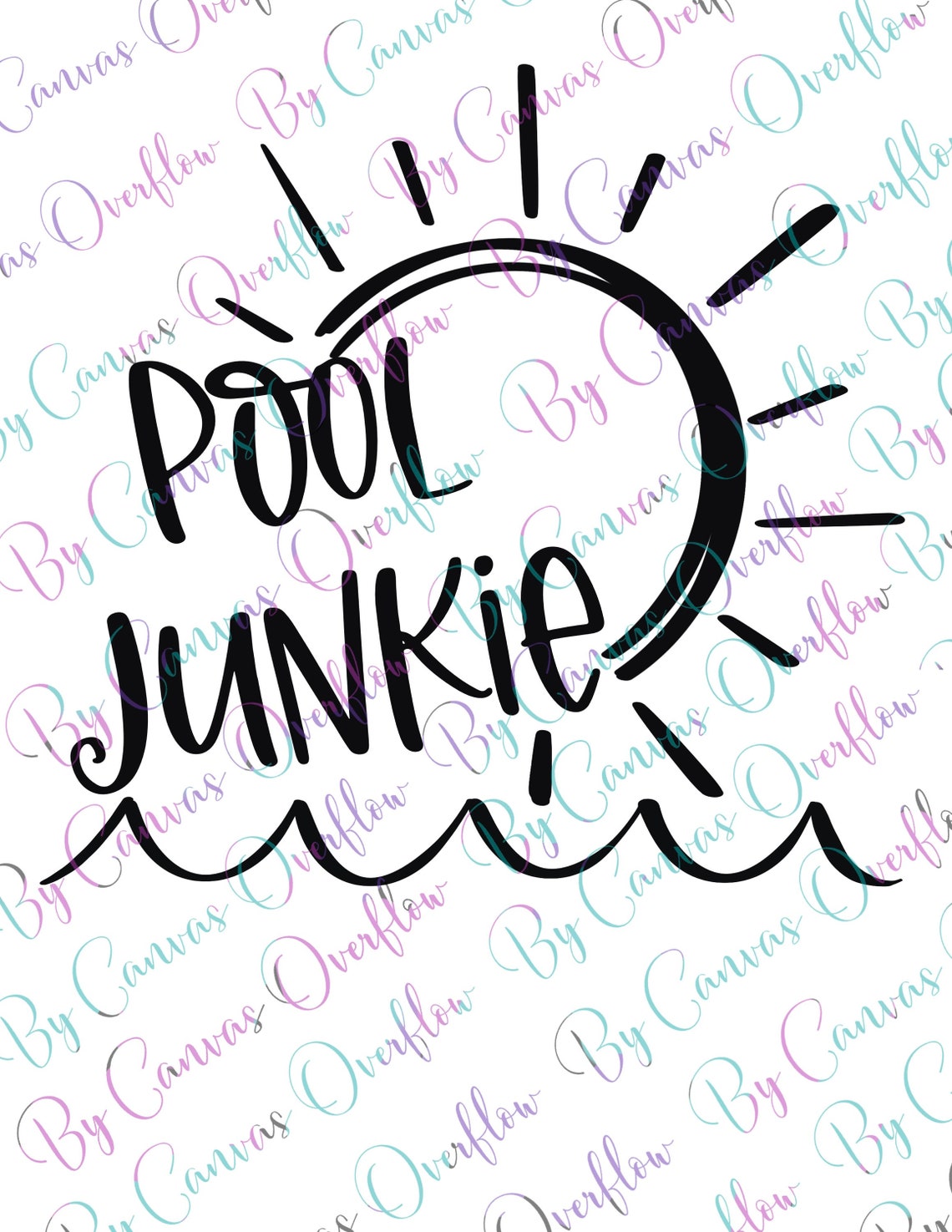 Pool Junkie Digital Image - Etsy