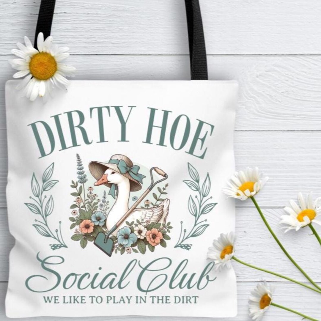 Dirty Hoe Social Club Tote Bag: Funny Gardener Gift - Etsy