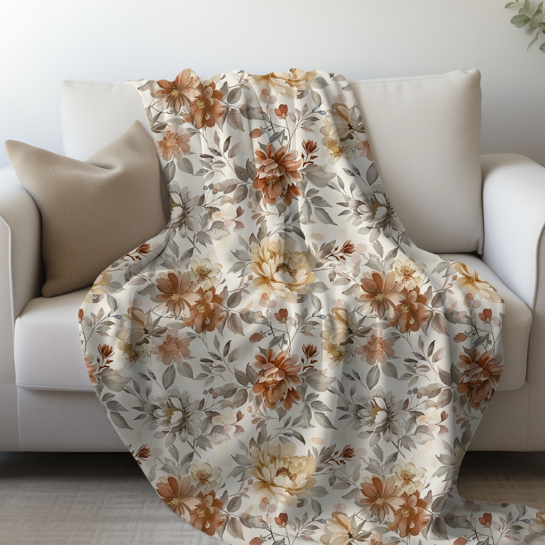 Cozy Stylish Autumn Throw Blanket seasonal Home Decor, Fall Hosting ...