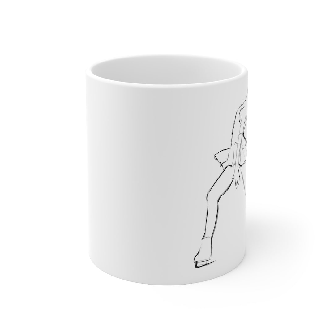 Ina Bauer Pose Mug: Figure Skating Sketch Coffee Cup - Etsy