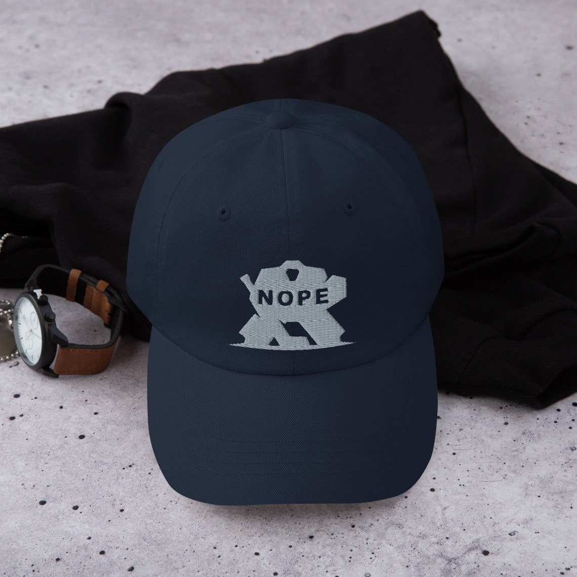 Hockey Goalie “nope” Cap – Tendy Hat Gift | Goalie Dad Gift | Ice ...