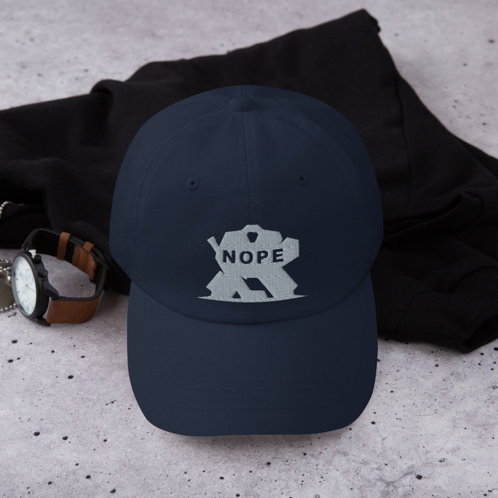 Hockey Goalie "nope" Cap, Hockey Goaltender Hat, Tendy "nope" Hat ...