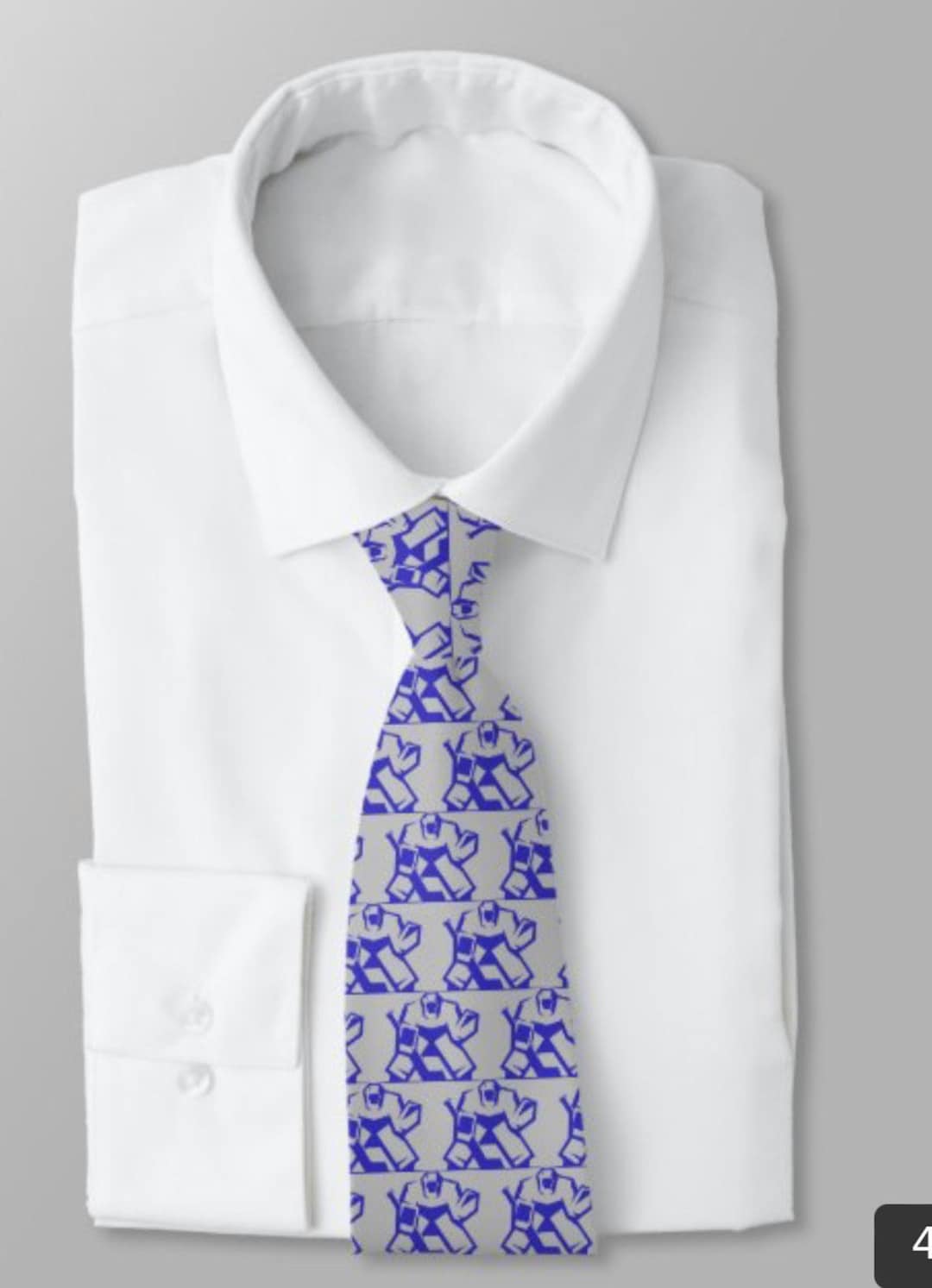 Hockey Goalie Graphic Tie – Gray and Blue Sports Necktie | Goalie Gift ...