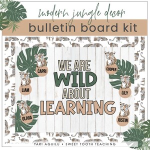 Jungle Theme Bulletin Board Kit Printable Classroom Decor - Etsy