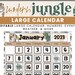 Printable Classroom Decor | Large Calendar | Modern Jungle Theme - Etsy