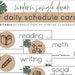 Classroom Schedule Cards Printable Classroom Decor Jungle | Etsy