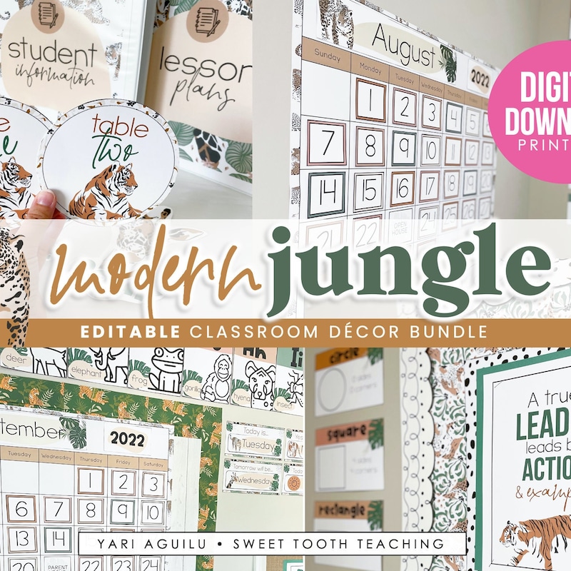 Safari Classroom - Etsy