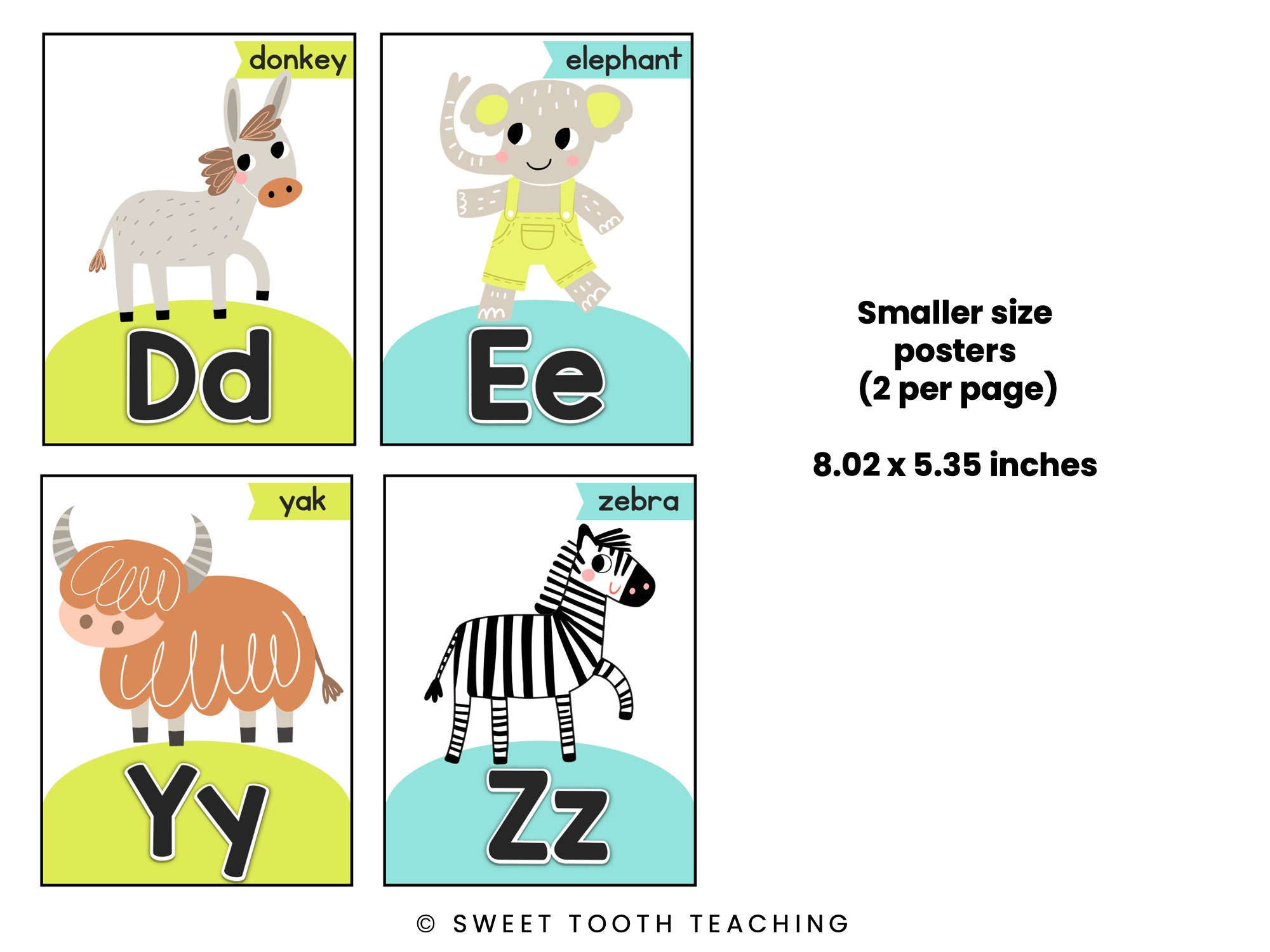 Colorful Primary Alphabet Posters | Traceable Letters | Groovy Garden ...