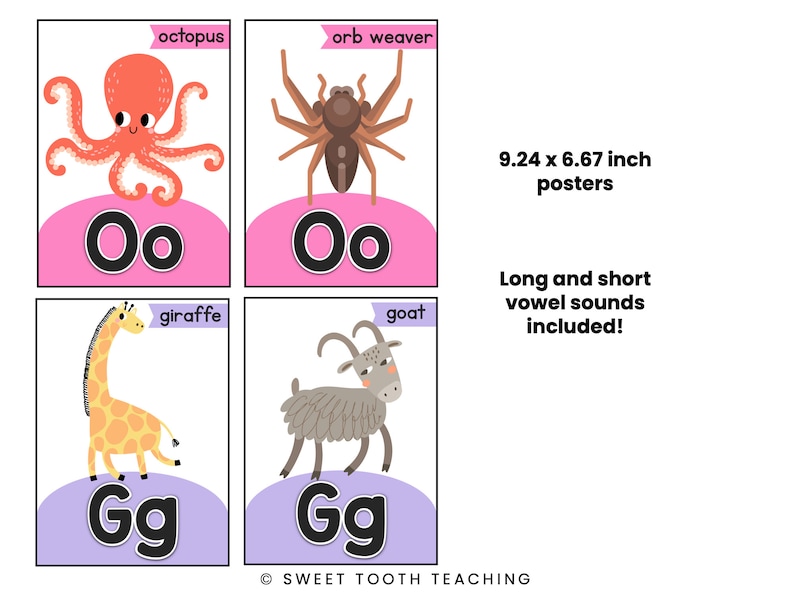 Colorful Primary Alphabet Posters Traceable Letters Groovy - Etsy