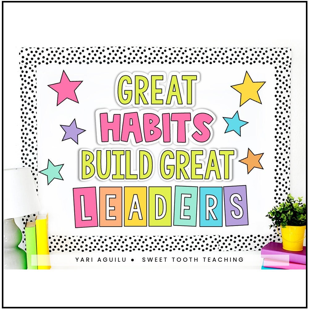 Leadership Bulletin Board Kit: Classroom Decor (digital Download) - Etsy
