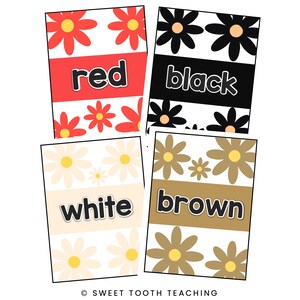 Color Posters | Groovy Garden Retro Decor | Editable | DIGITAL DOWNLOAD ...