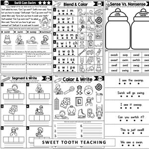 Printable Consonant Blends Phonics Decoding Worksheets-science of ...