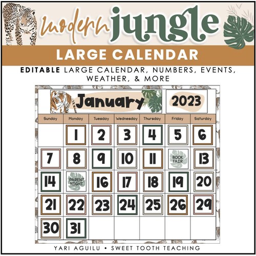 Printable Classroom Decor Jungle Theme Number Posters - Etsy