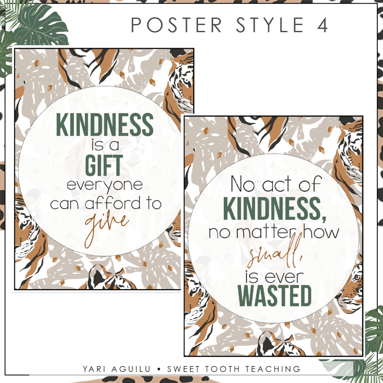 Inspirational Quote Posters Jungle Theme Classroom Decor - Etsy