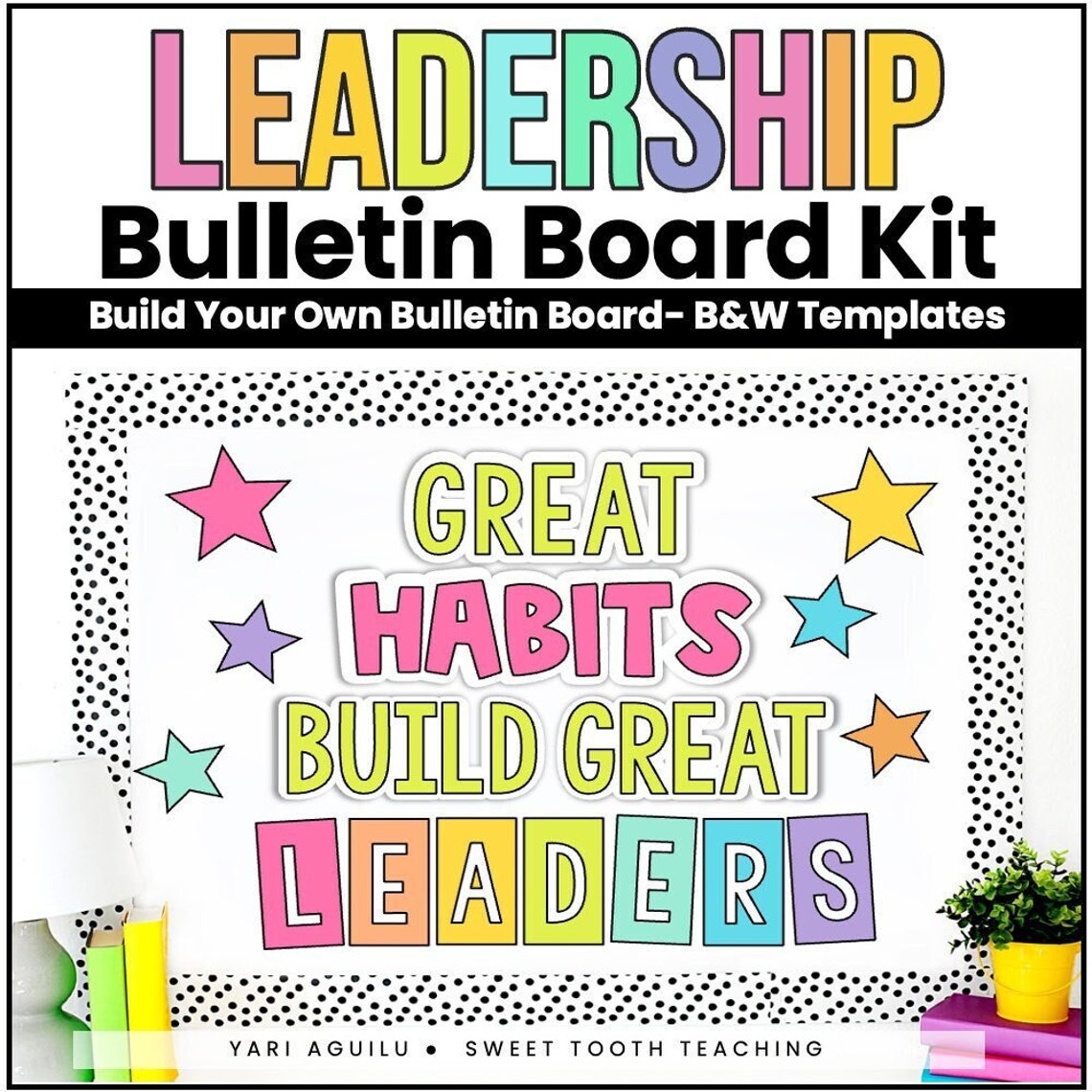 Leadership Bulletin Board Kit: Classroom Decor (digital Download) - Etsy