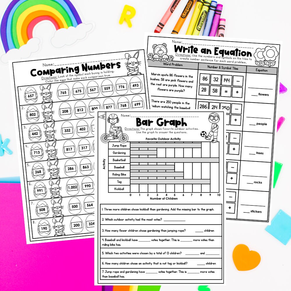 Monthly Second Grade Review Worksheets | Grammar, Reading & Math ...
