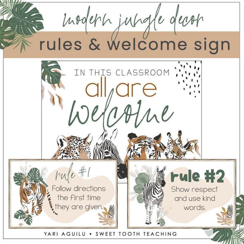 Classroom Decor Class Rules Posters Wall Posters for - Etsy