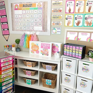 Groovy Garden Classroom Decor Bundle | Retro Colorful Decor - Etsy