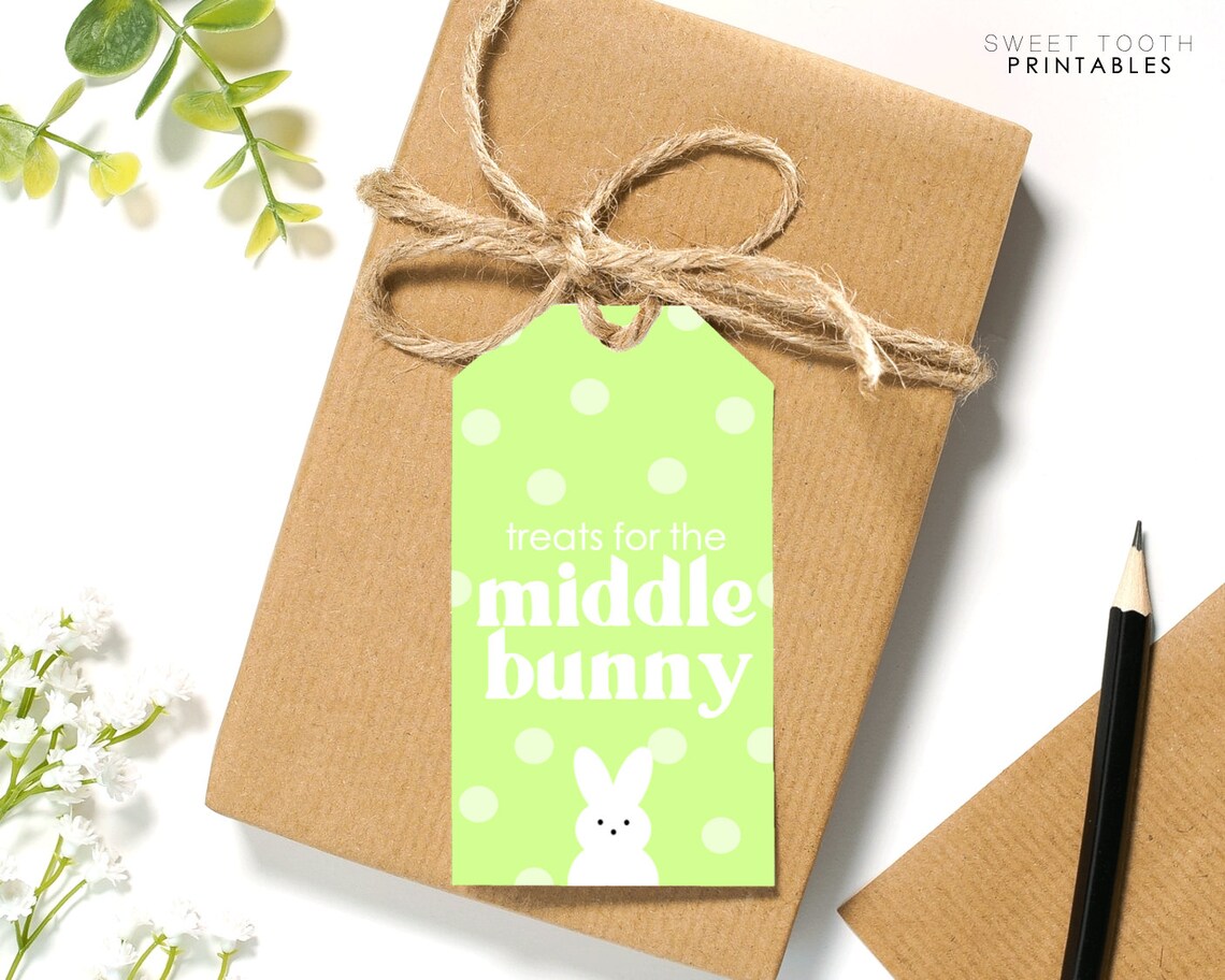 Easter Basket Gift Tags, Easter Printable Tags, Easter Treat Tags ...
