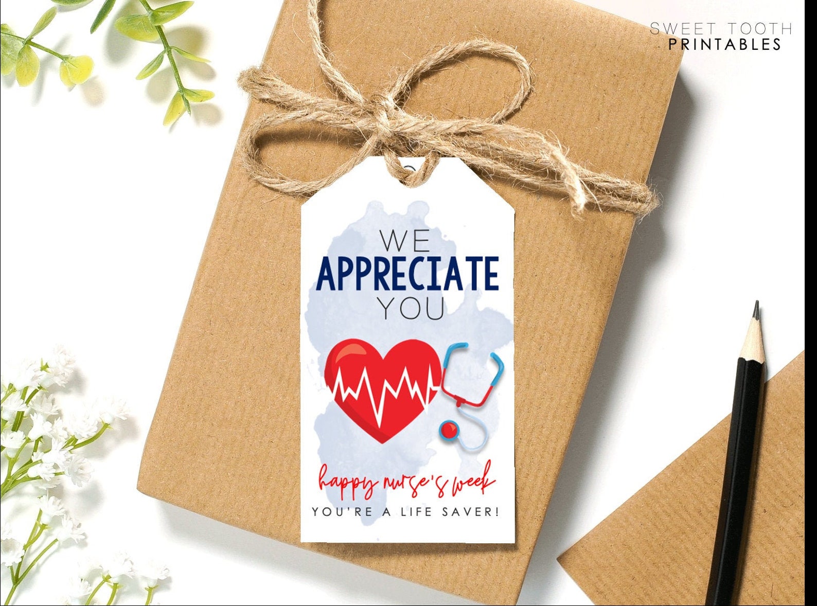 Nurse Appreciation Week Treat Tags Gift Tag for Nurses Thank - Etsy