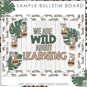 Jungle Theme Bulletin Board Kit | Printable Classroom Decor - Etsy