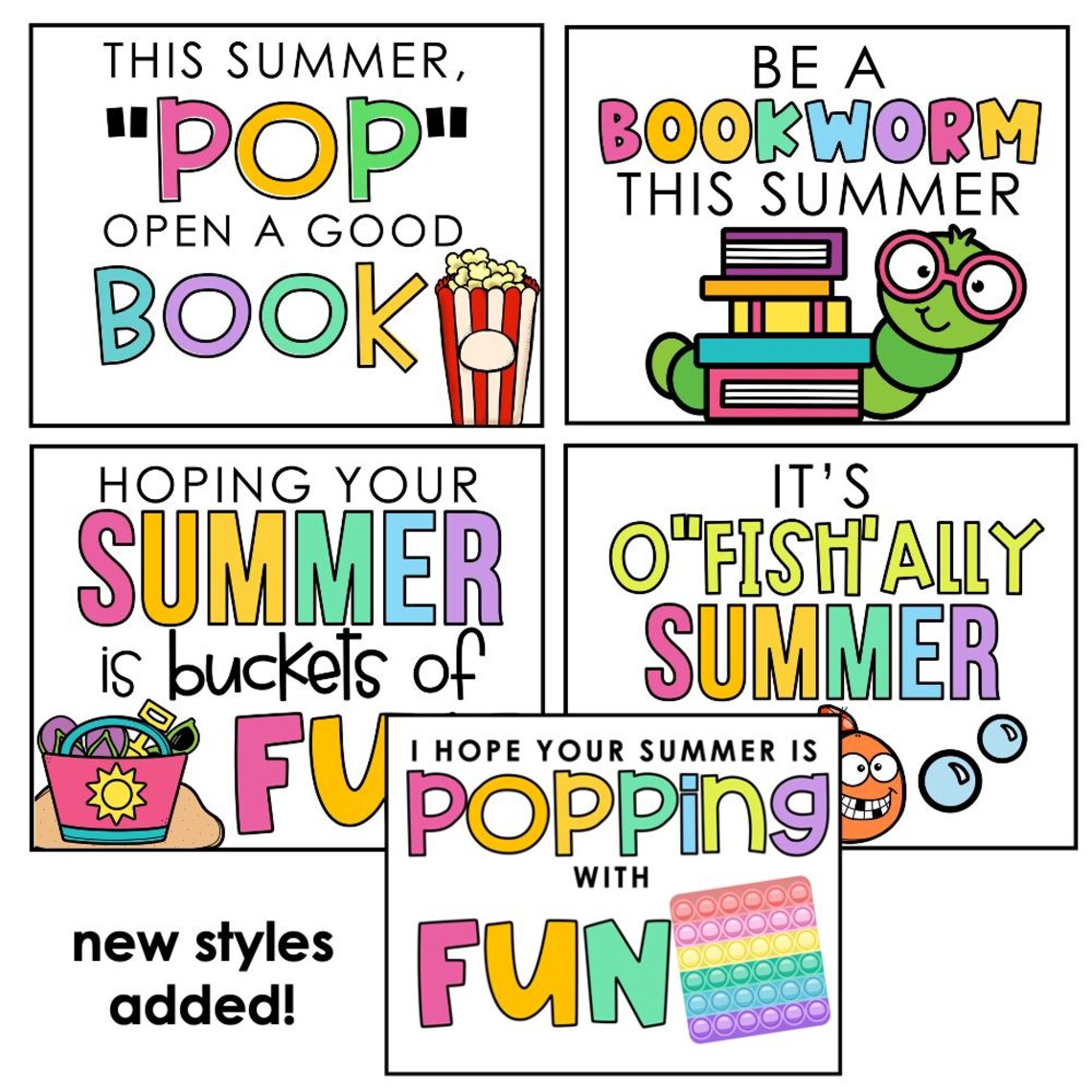 End of Year Student Gift Tags: Printable Summer Sayings (PDF) - Etsy