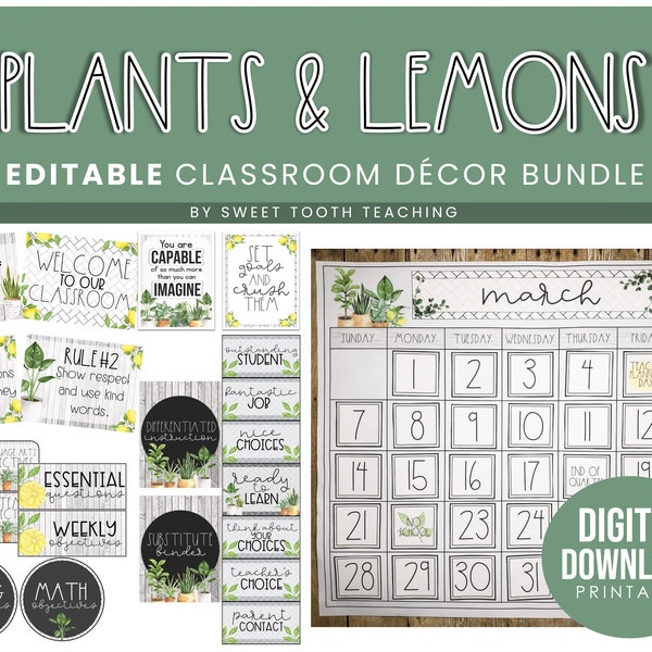 Farmhouse Classroom - Etsy