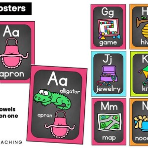 Chalkboard Bright Classroom Decor Bundle | Printable Back to School ...