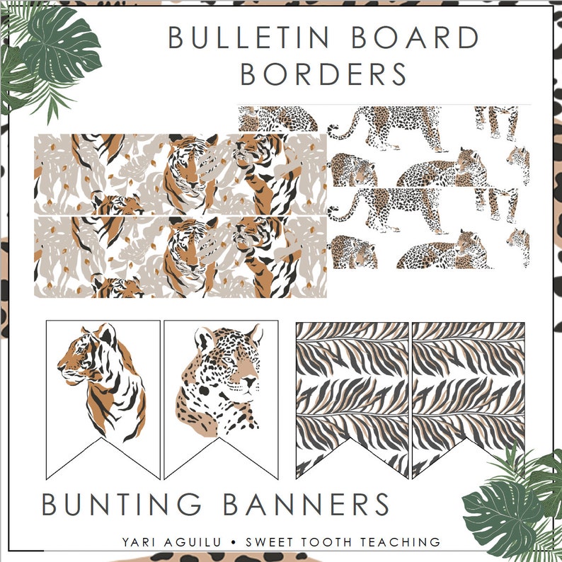Jungle Theme Bulletin Board Kit Printable Classroom Decor - Etsy