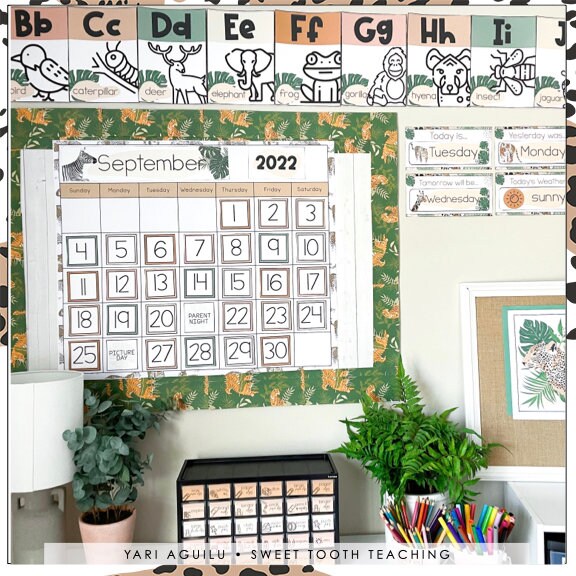 Jungle Alphabet Posters | Jungle Classroom Decor - Etsy