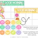 Morning Greetings | Groovy Garden Retro Decor | Editable | DIGITAL ...