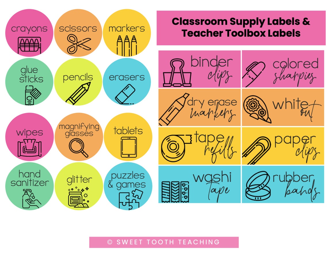 Colorful Classroom Decor Tropical & Fruity Classroom Theme - Etsy