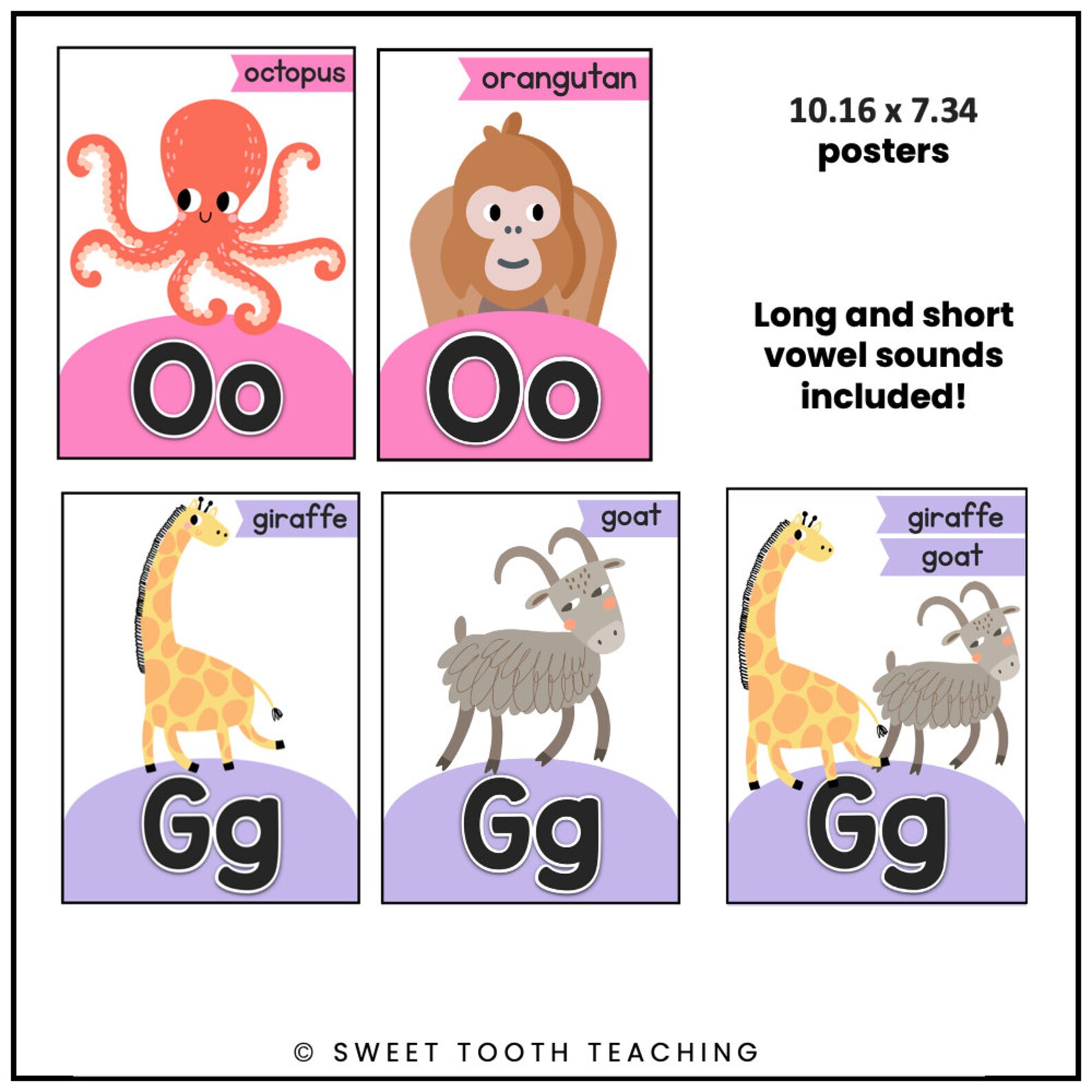 Colorful Primary Alphabet Posters | Traceable Letters | Groovy Garden ...