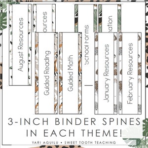 Binder Covers & Spines | Printable Classroom Decor | Jungle Theme ...