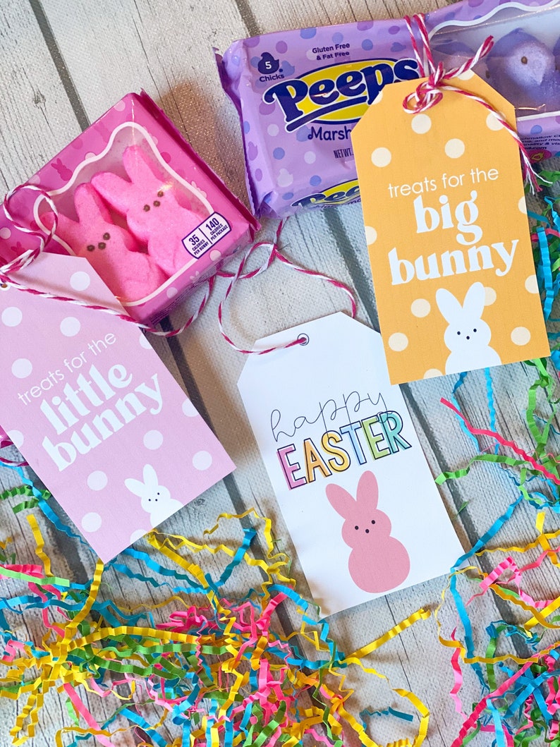 Easter Basket Gift Tags, Easter Printable Tags, Easter Treat Tags ...