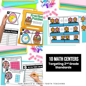 2nd Grade Math Activities and Math Centers | Spring Review ...