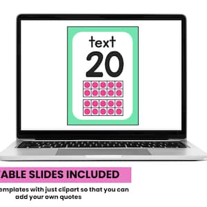 Number Posters With Hand Visuals | Groovy Garden | Editable | DIGITAL ...