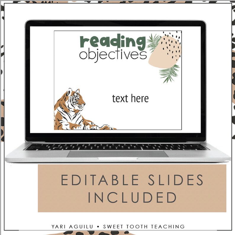 Printable Jungle Theme Classroom Decor Learning Objectives - Etsy