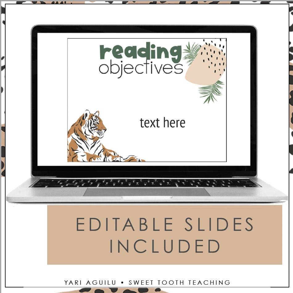 Printable Jungle Theme Classroom Decor | Learning Objectives Bulletin ...