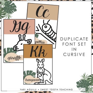 Jungle Alphabet Posters | Jungle Classroom Decor - Etsy