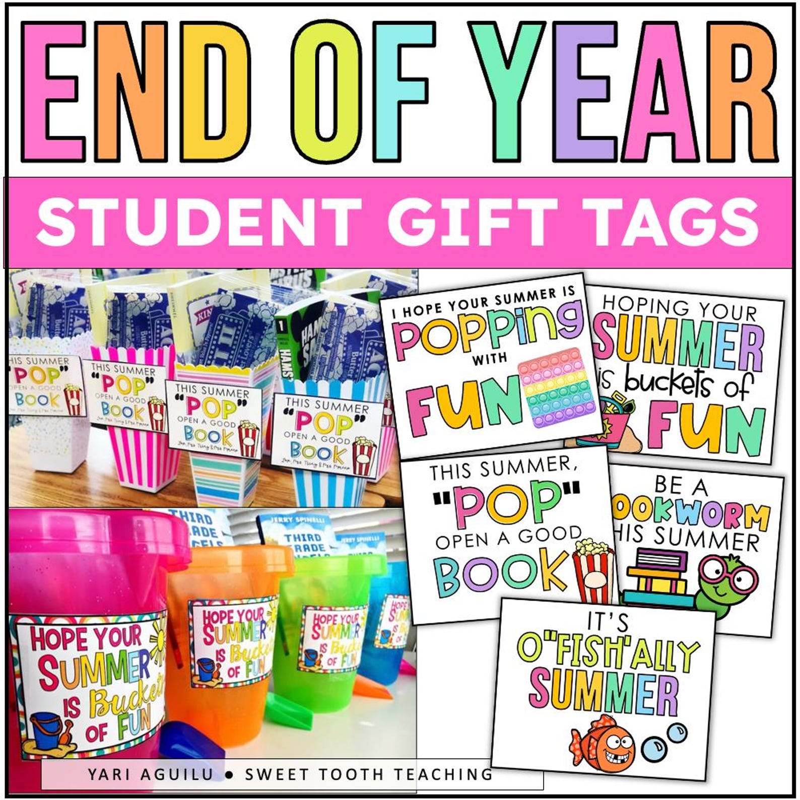 End of Year Student Gift Tags: Printable Summer Sayings (PDF) - Etsy