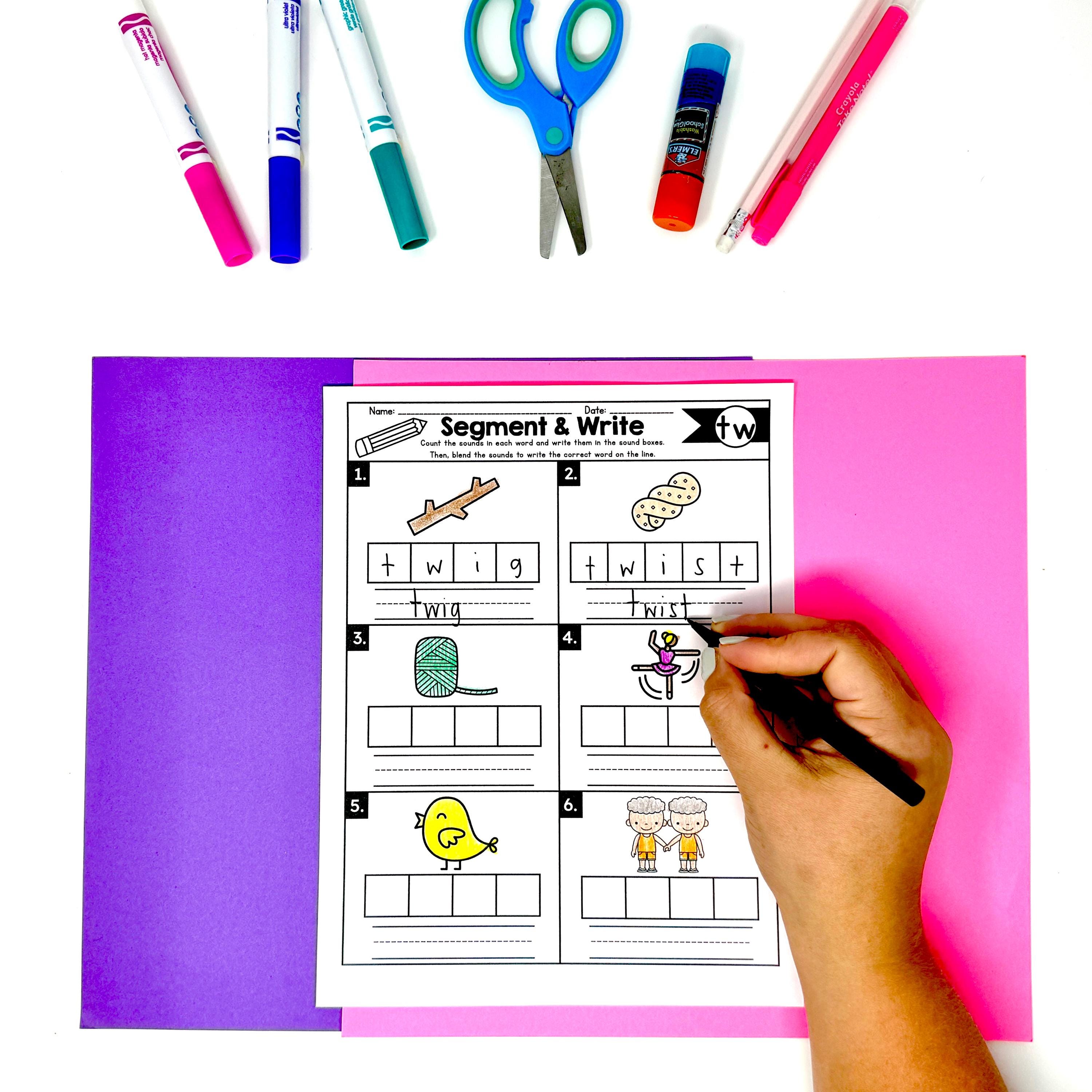 Printable Consonant Blends Phonics Decoding Worksheets-science of ...