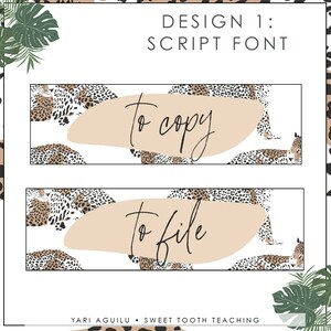 Jungle Theme Drawer Labels | Printable Classroom Decor| Teacher Drawer ...