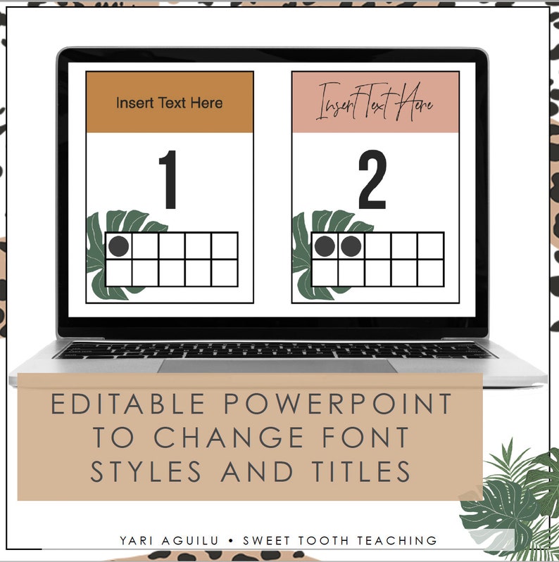 Printable Classroom Decor | Jungle Theme | Number Posters - Etsy